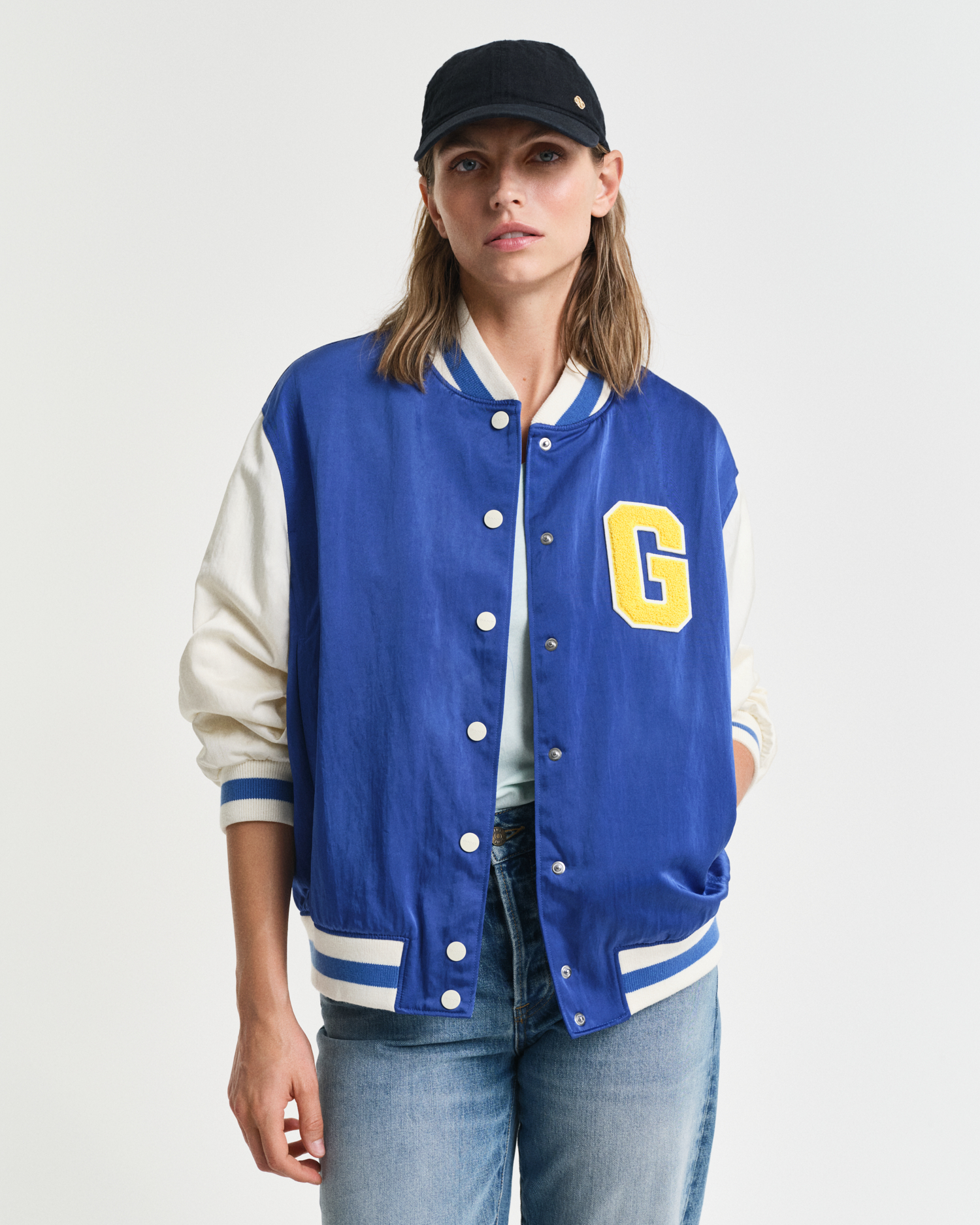 GANT Varsity Jacket aus Satin mit G-Badge - GANT
